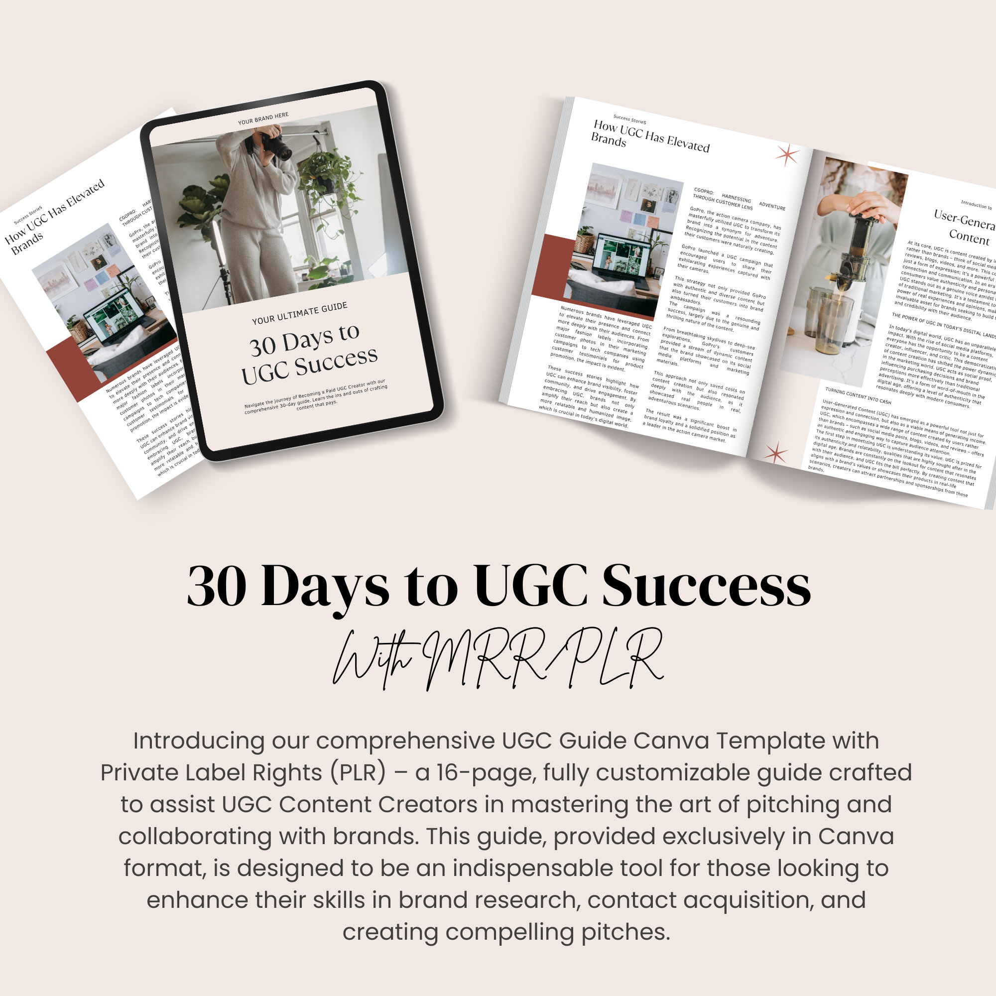 Ultimate 30 Days to UGC Success Ebook With PLR & MRR With Master Resell ...