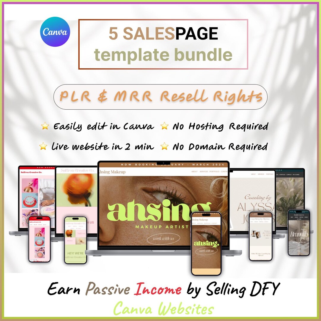 Canva Sales Page Template, Coaching Course Landing Page, Landing Page ...