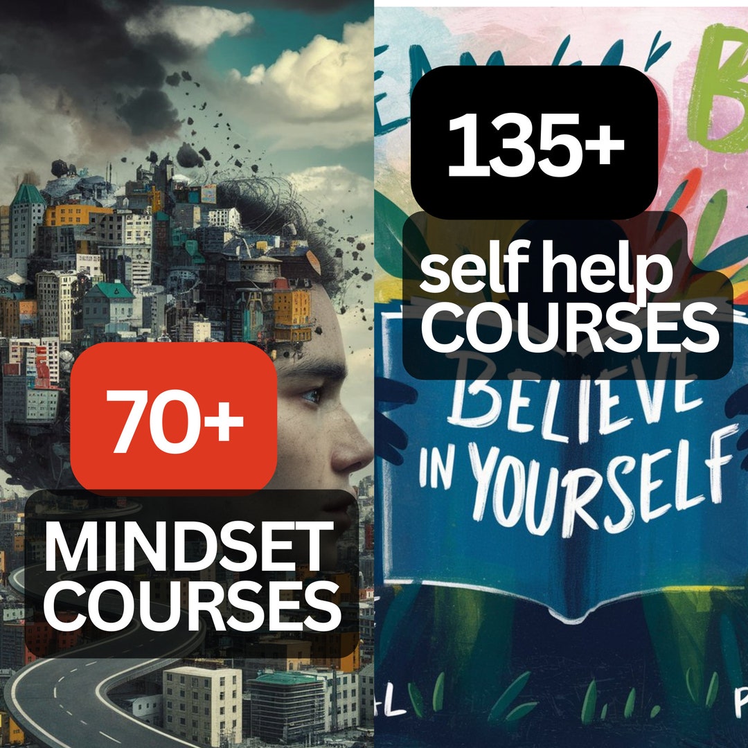 70 Mindset Plr Video Courses & 135 Self Help Plr Bundle With Resell Rights Commercial Use Videos ...