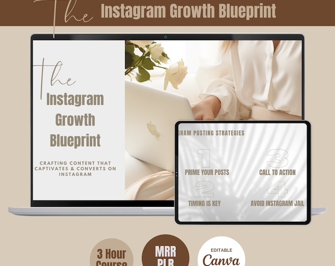The Instagram Growth Blueprint - MRR Course | Strategy Guide With Master Resell Rights ...