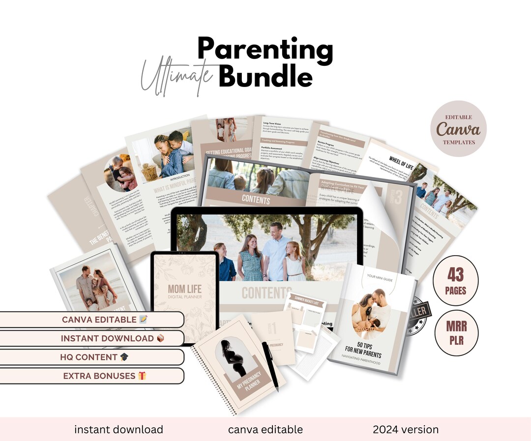 Ultimate Parenting Bundle | Printable Resources for New Parents ...