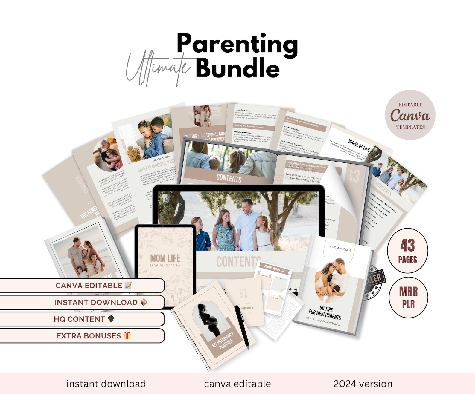 Ultimate Parenting Bundle Printable Resources for New Parents, Toddler ...