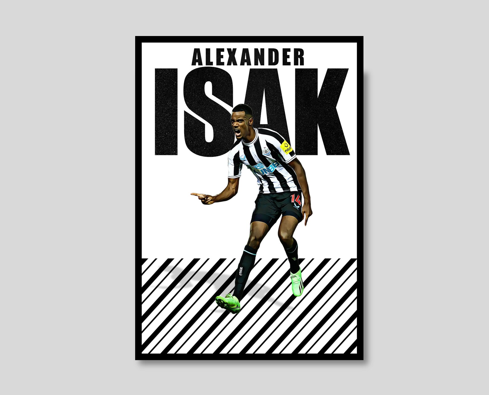 Alexander Isak Print Wall Art Newcastle United Poster - Etsy