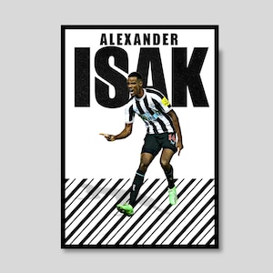 Alexander Isak Print Wall Art Newcastle United Poster - Etsy