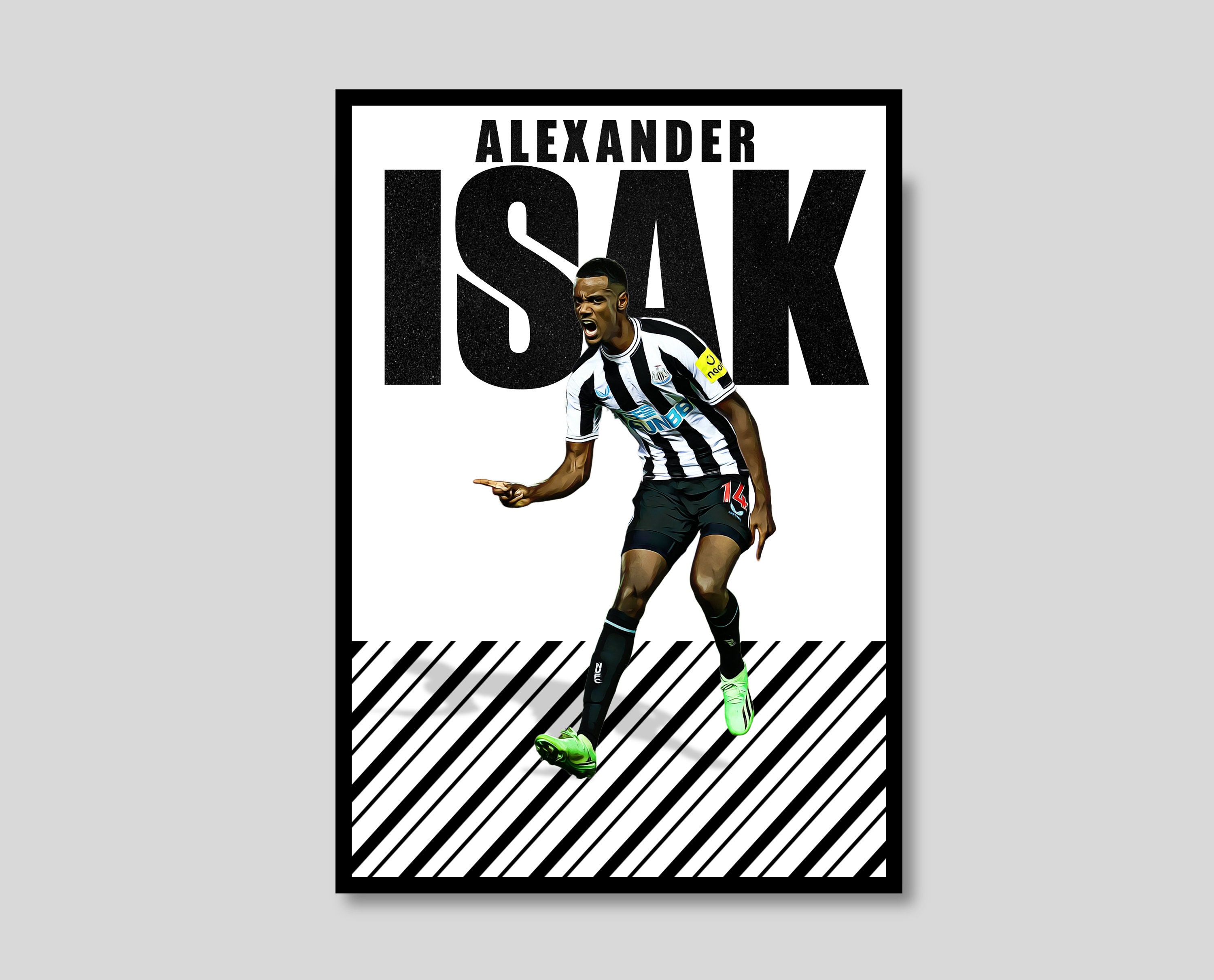 Alexander Isak Print Wall Art Newcastle United Poster - Etsy