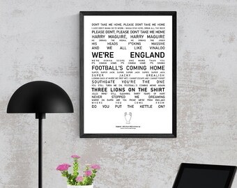 Ella Toone, England Print Wall Art, England National Team Poster, Three ...