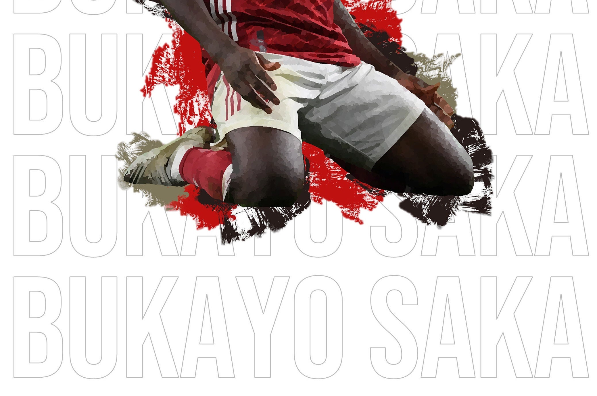 Bukayo Saka Print Wall Art Arsenal Poster Arsenal Fan Gift - Etsy UK