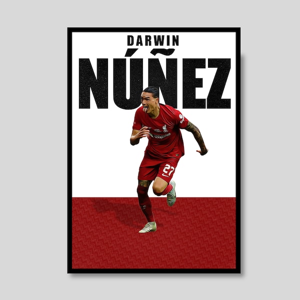 Darwin Nunez Poster - Etsy