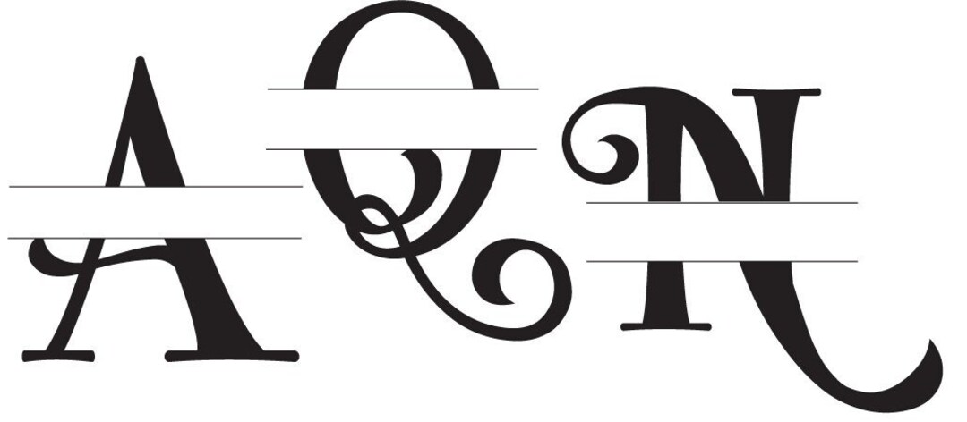 Monogram Complete Alphabet - Etsy