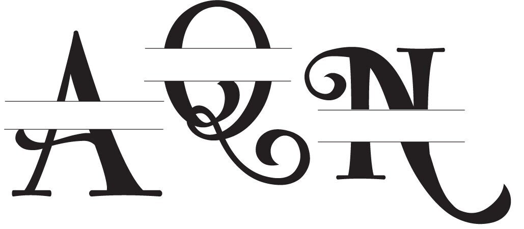 Monogram Complete Alphabet - Etsy