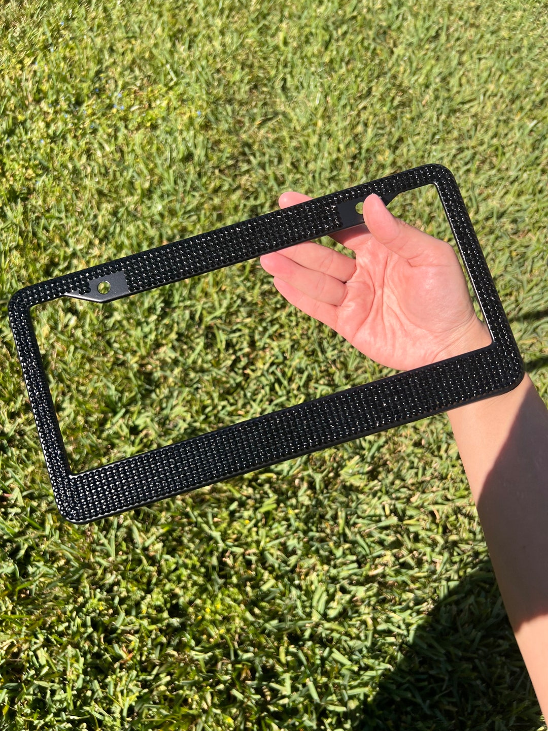 Bling Rhinestone License Plate Frame, Custom License Plate Frame ...