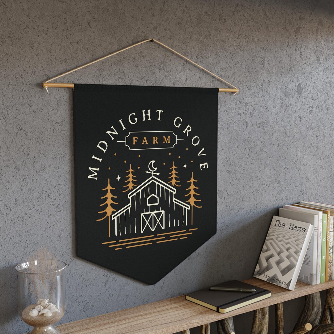 Midnight Grove Farm Pennant Wall Decor: Farm Banner, Home Office ...