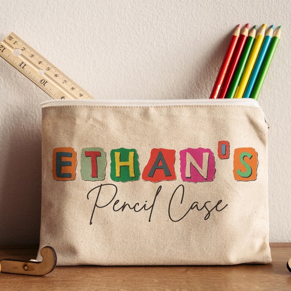 Canvas Zipper Pouch for Kids - Etsy