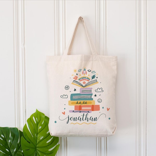 Library Book Bag - Etsy