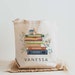 Personalized Book Bag, Custom Books Tote Bag, Library Bag, Book Lover ...