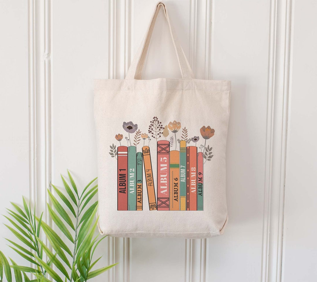 Personalized Favorite Book Bag, Album Tote Bag, Custom Books Tote Bag ...