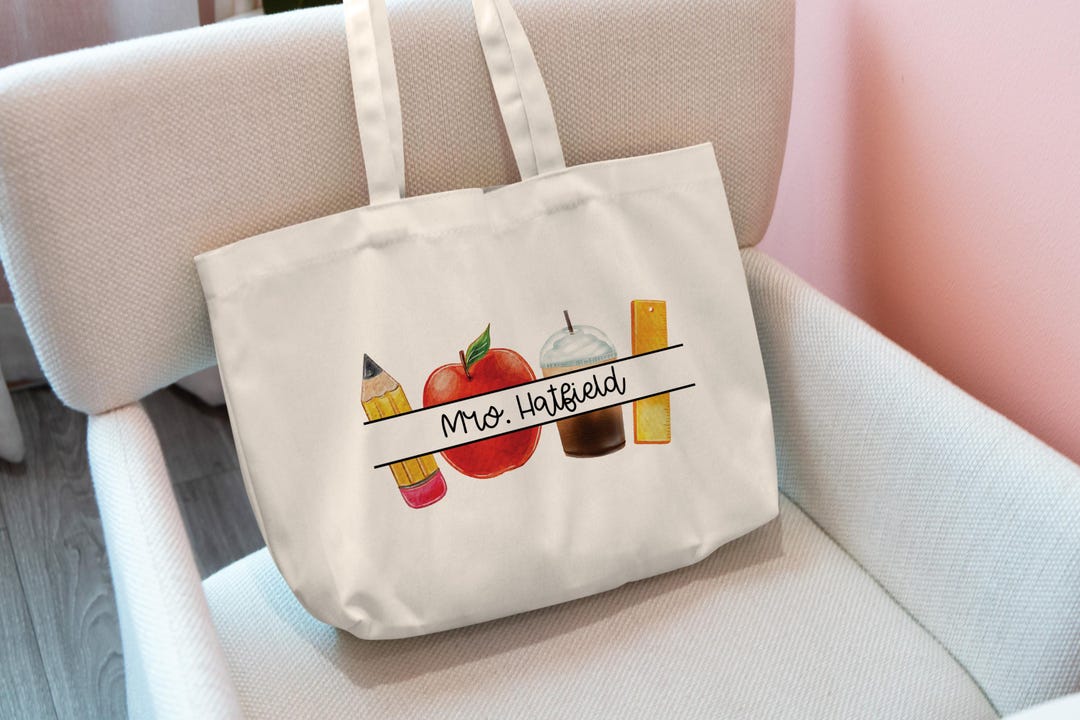 Personalized Zipper Tote Bag for Teachers, Librarian,caregiver – Great ...