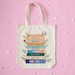 Personalized Favorite Books Tote Bag, Custom Book Library Bag, Custom ...