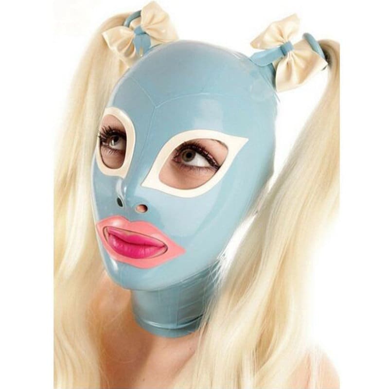 Latex Hood Mask Ponytail Pigtail Rubber Mask Gummi Gimp Mask - Etsy