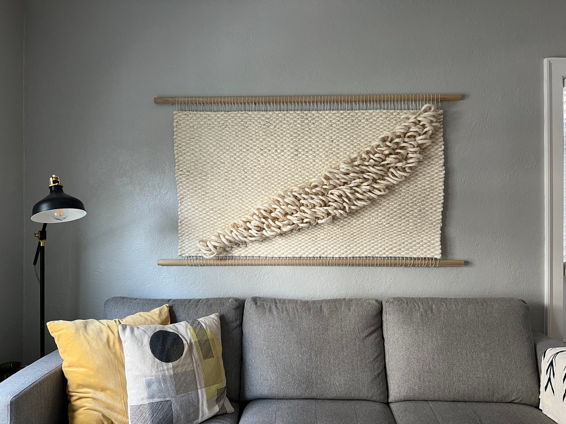 XL Weaving| Modern Tapestry| Wall Hanging| Textile Fiber Art ...