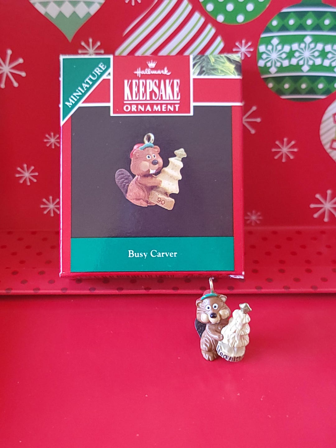 1990 Busy Carver Beaver Christmas Vintage Hallmark Keepsake Tree ...
