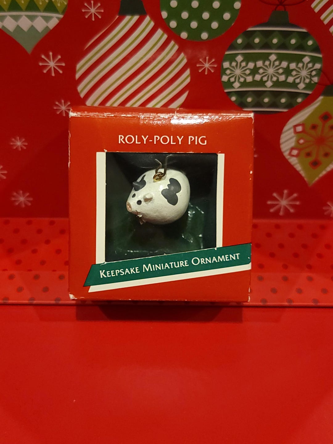 1989 Roly-poly Pig Christmas Vintage Hallmark Keepsake Tree Ornament ...