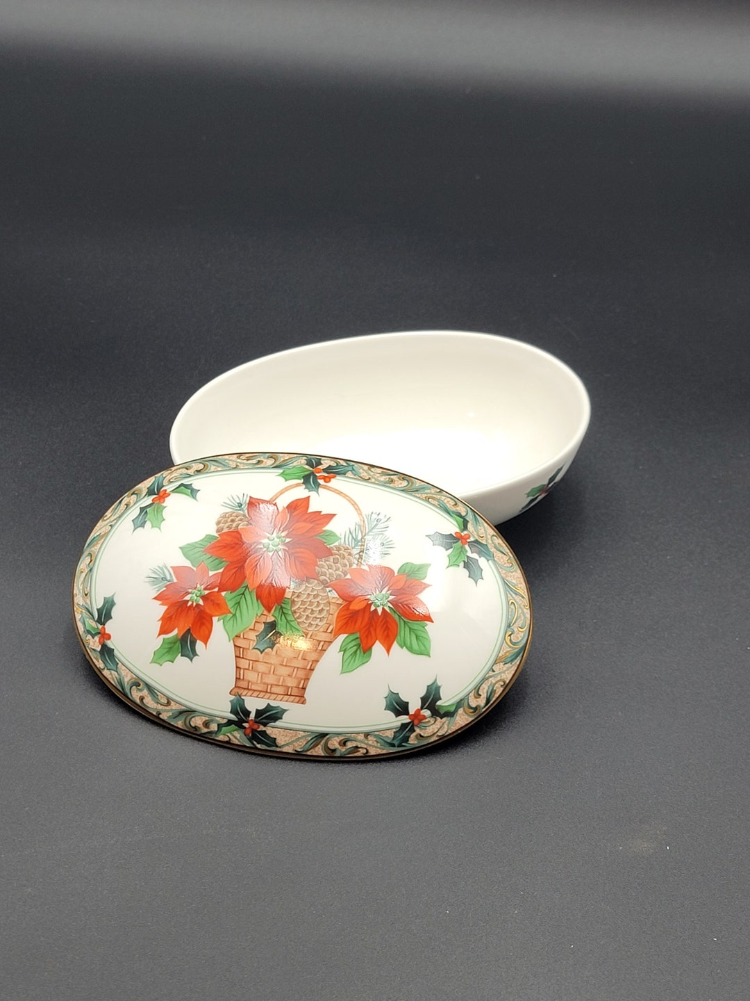 7 Mikasa Poinsettia Ceramic Bowl Candy Dish - Etsy