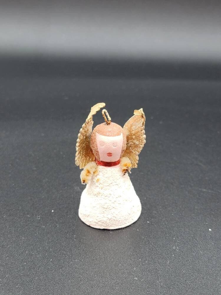 Vintage Putz Mica Angel With Gold Wings Christmas Decoration - Etsy