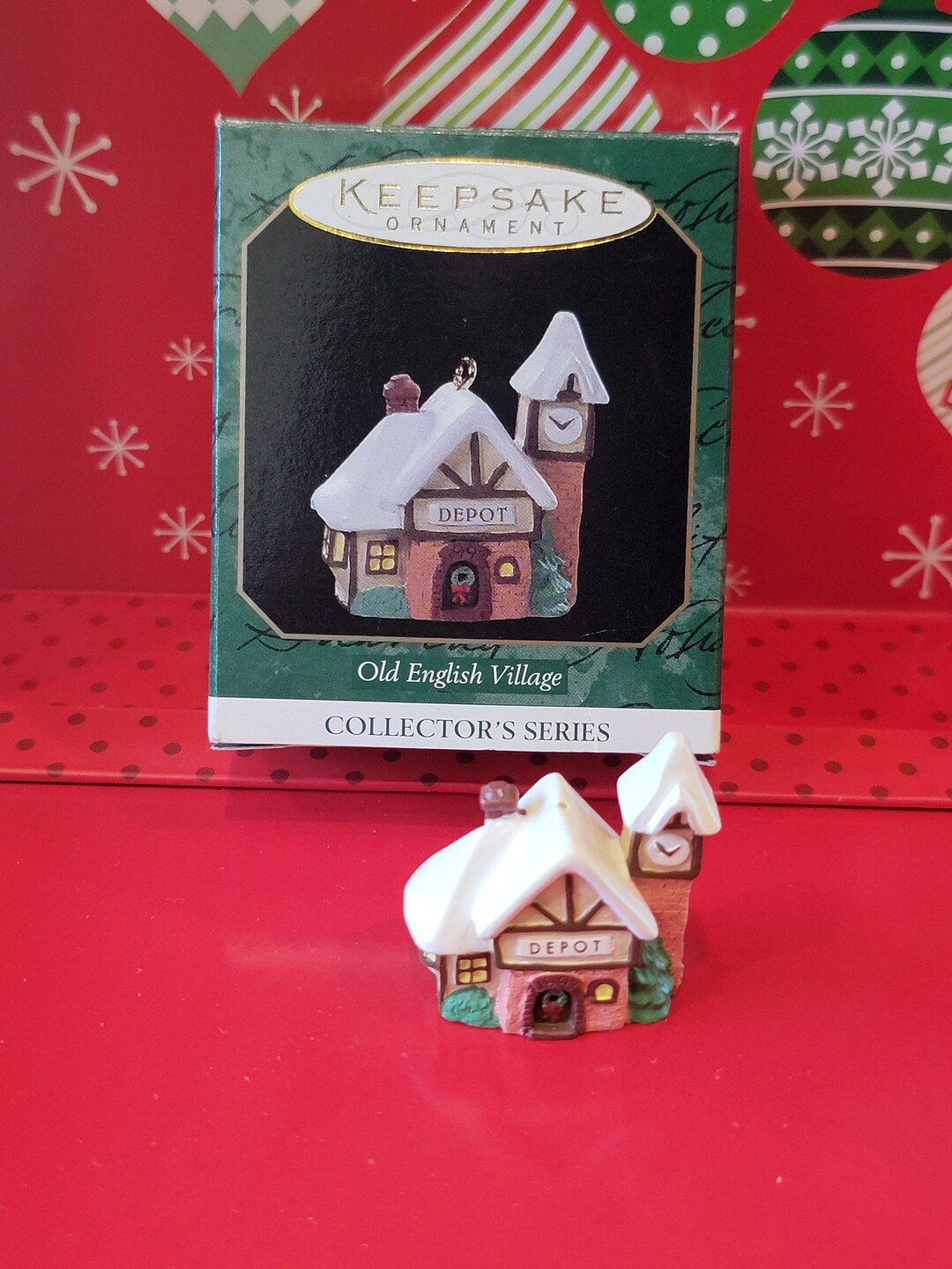 1997 Old English Village Christmas Vintage Hallmark Keepsake Tree ...
