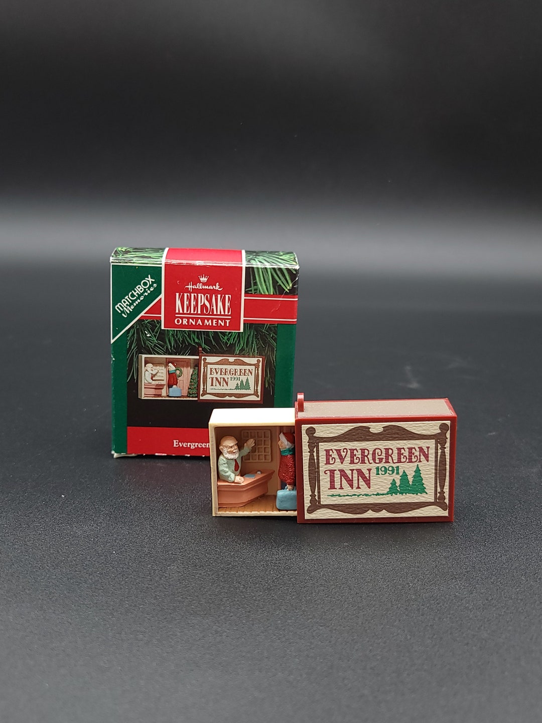 1991 Matchbox Christmas Vintage Hallmark Christmas Tree Ornament - Etsy