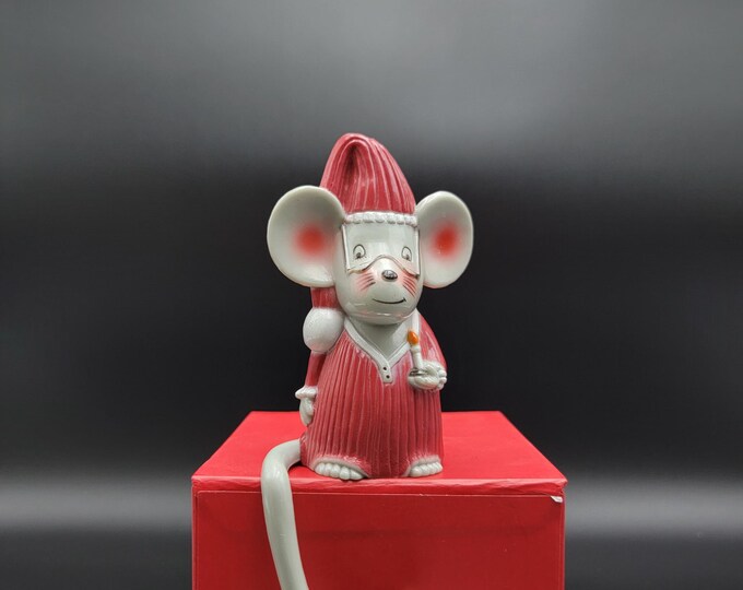 1981 Santa Mouse Christmas Stocking Holder Hard Plastic Hong Kong - Etsy