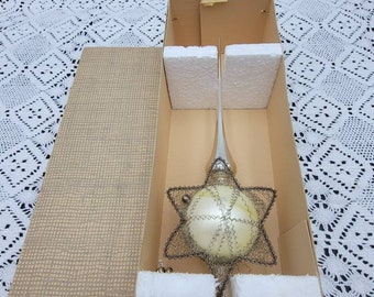 Christmas Mercury Glass Tree Topper - Etsy