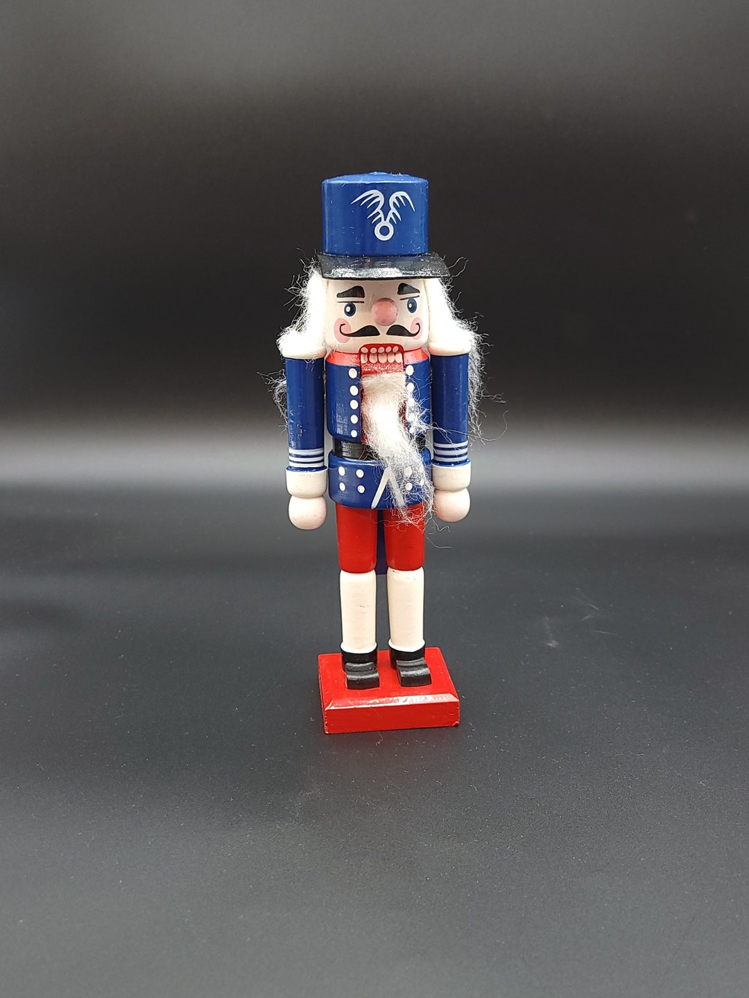 9.5" Wooden Nutcracker Blue Suit Christmas Decoration - Etsy