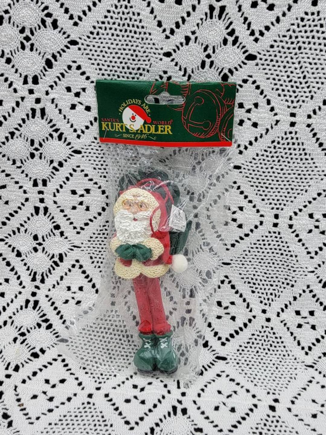Skinny Santa Long Dangling Legs Santa Resin Christmas Tree Ornaments - Etsy