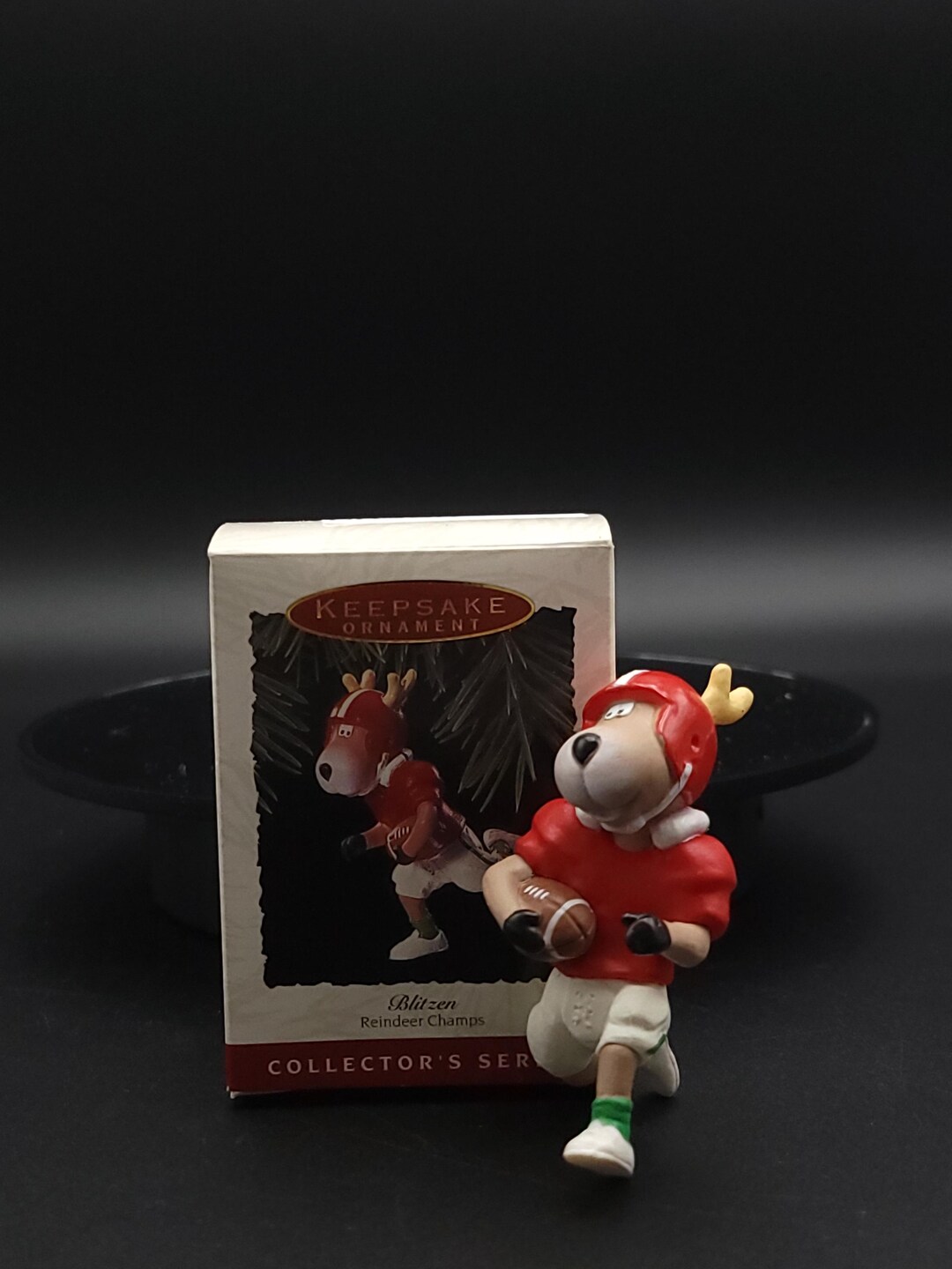1993 Blitzen Reindeer Champs Football Ornament Christmas Vintage ...