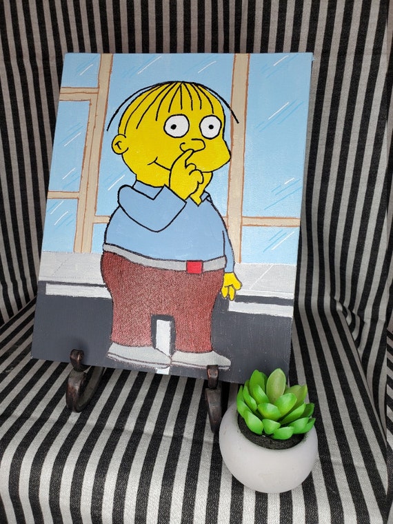 Painting Art & Collectibles Acrylic Original Simpsons Acrylic Painting ...