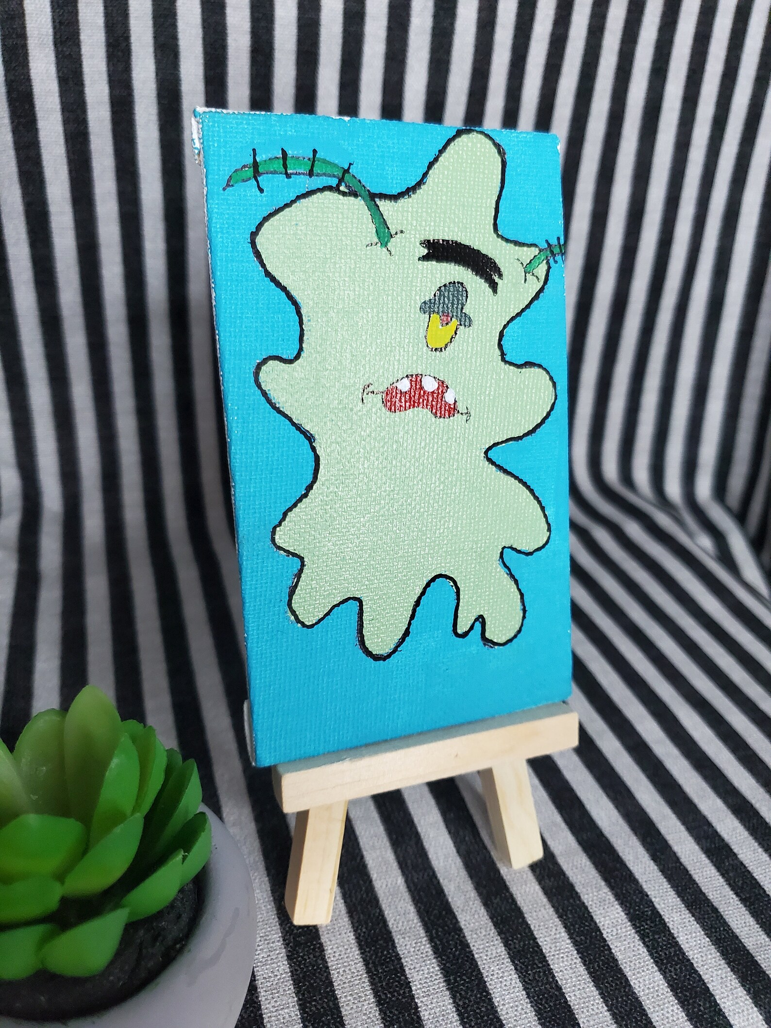 Plankton Spongebob Pop Art Acrylic Painting | Etsy