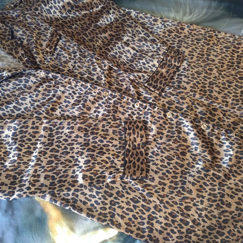 Vintage Leopard Nightgown - Etsy