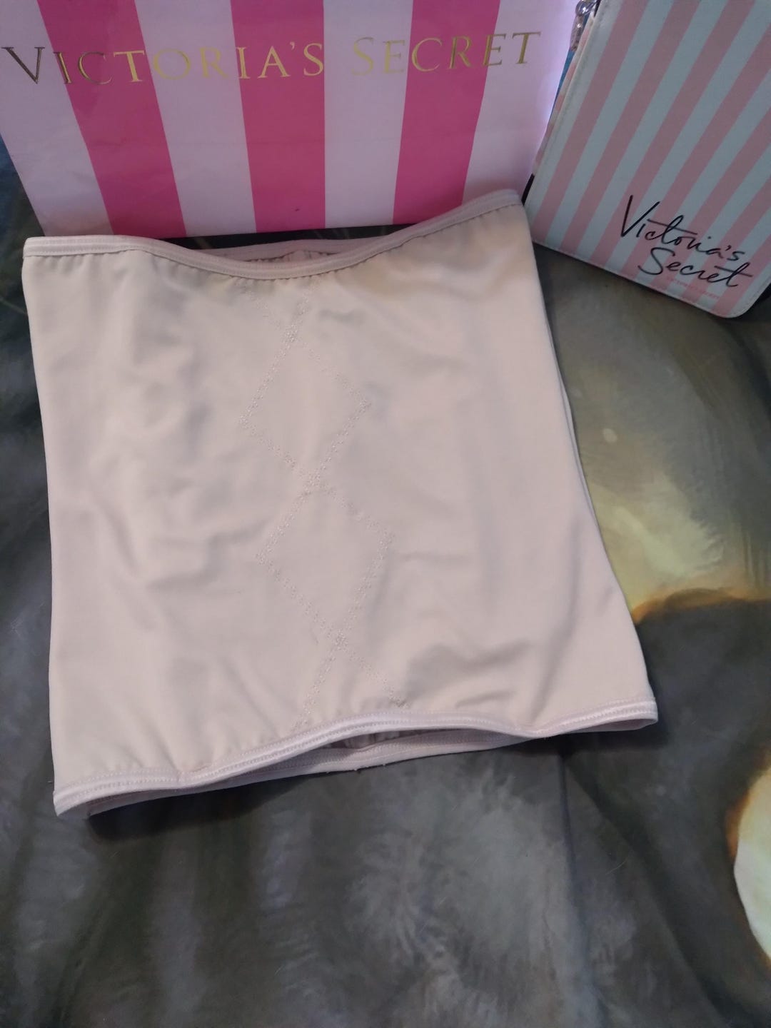 Vintage Victoria's Secret Shapewear Small Beige Nylon Shaper VS Y2K ...