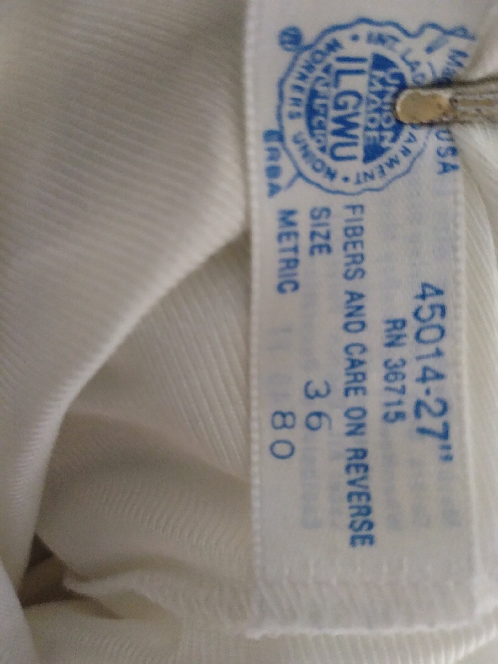 Vintage Full Slip Ivory Cream Silky Nylon Lace Tagged 36 Union Label ...
