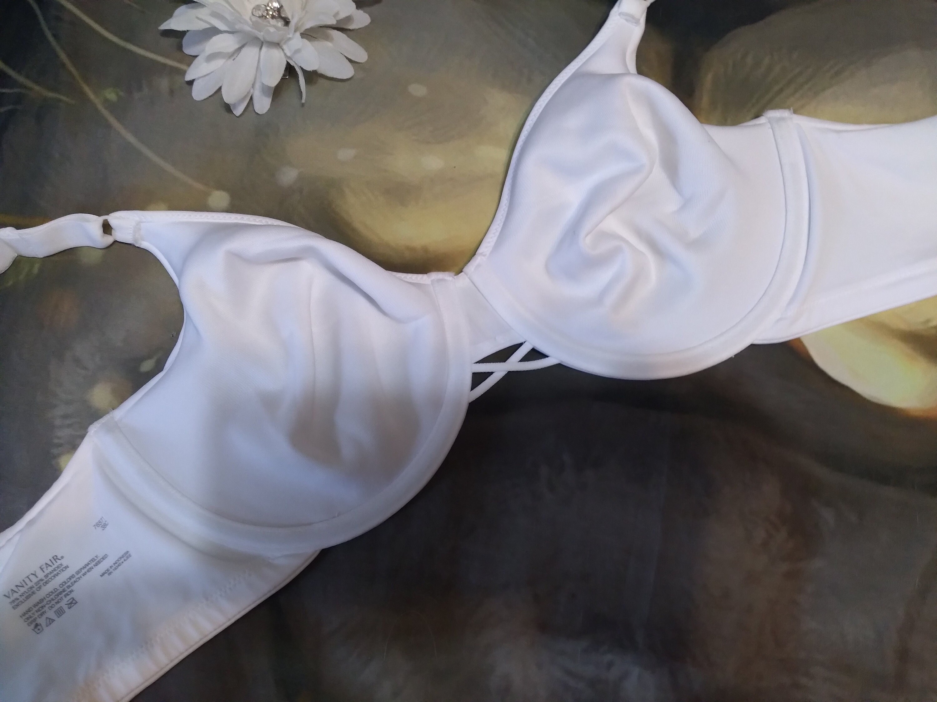 38C Vanity Fair Bra White Nylon Bra - Etsy