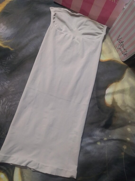 Vintage Victoria's Secret Shaper Slip Small Beige Str… - Gem