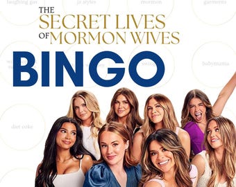 Bingo Card Game - the Secret Lives of Mormon Wives, Hulu - Etsy