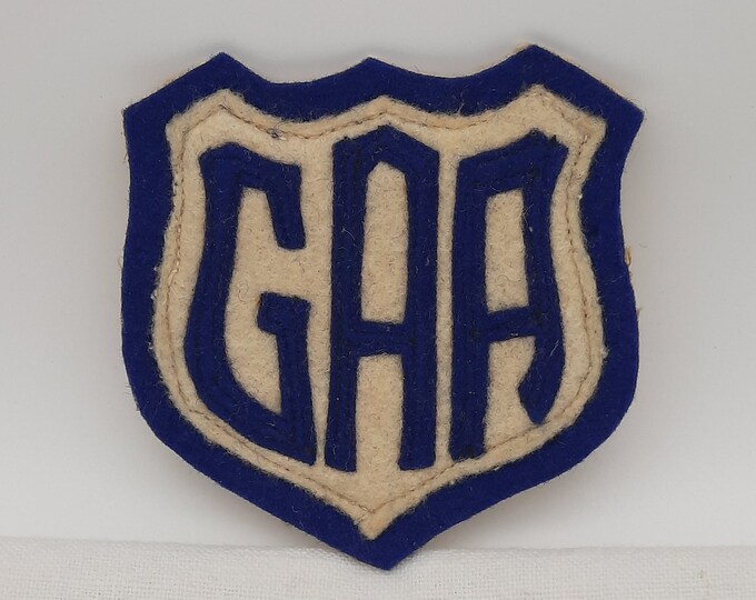 Vintage Wool Blue and White GAA Letterman Patch, Circa 1960s - Etsy