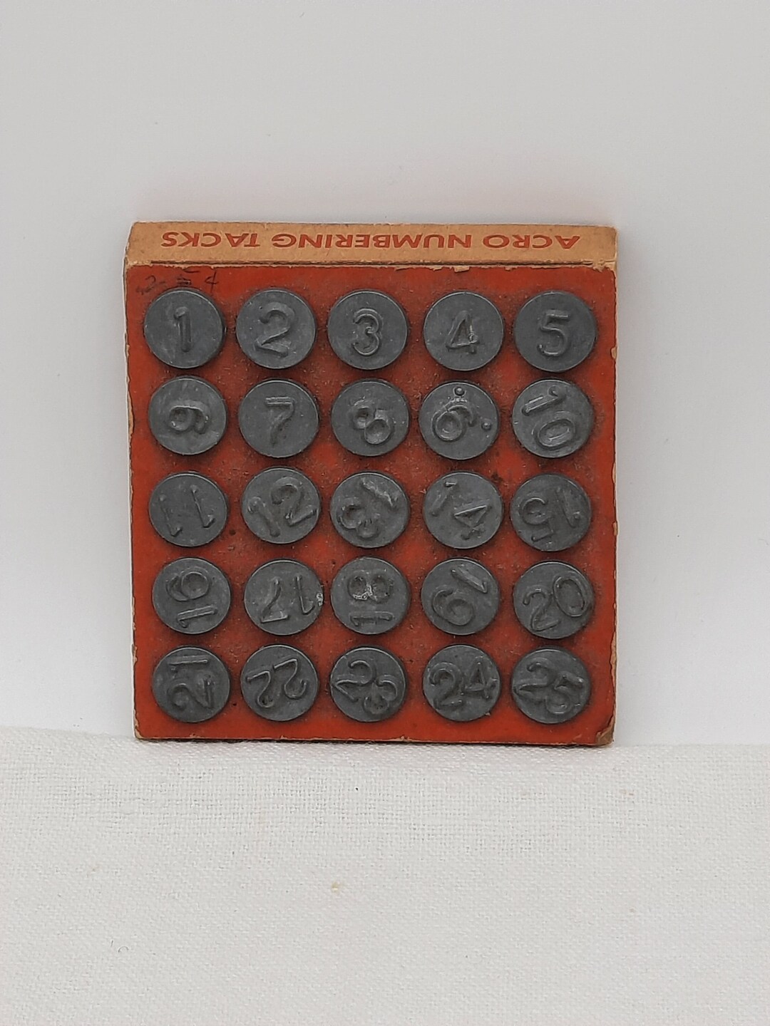 Vintage Acro hold-tite Numbering Tacks 1-25, Circa 1940s - Etsy