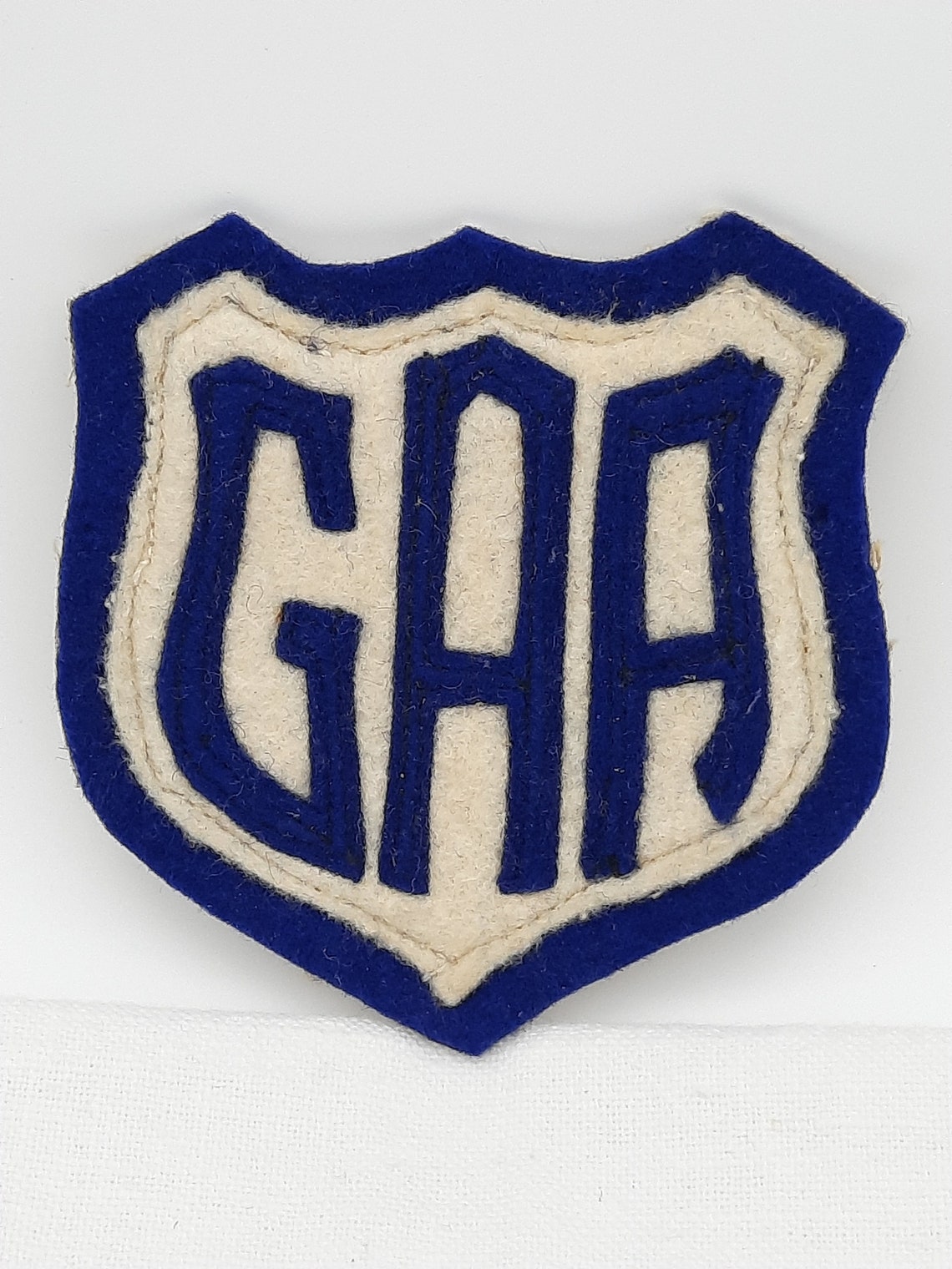 Vintage Wool Blue and White GAA Letterman Patch, Circa 1960s - Etsy