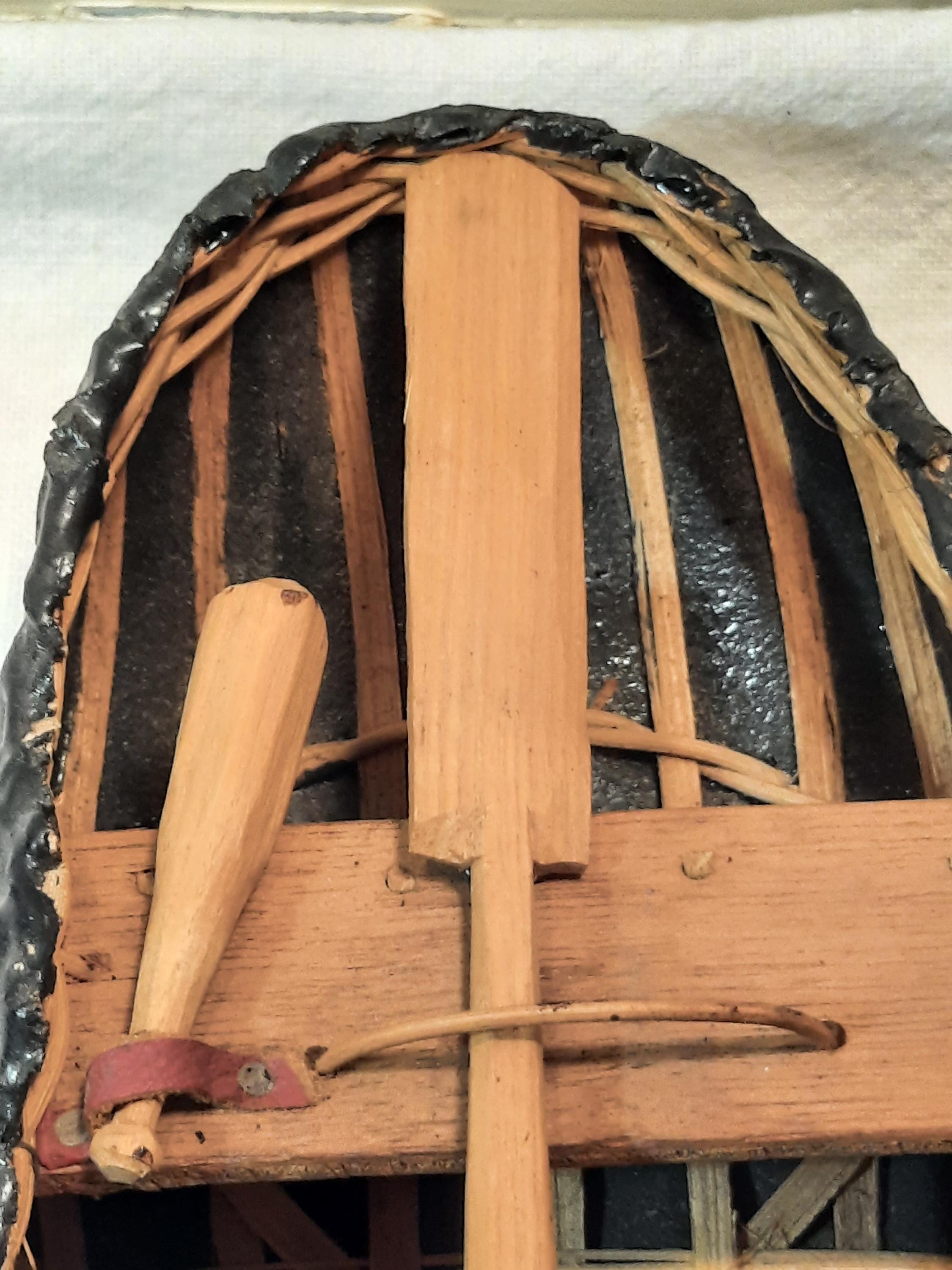 Vintage Model Handcrafted Traditional Welsh Coracle Fishing Boat, Circa ...