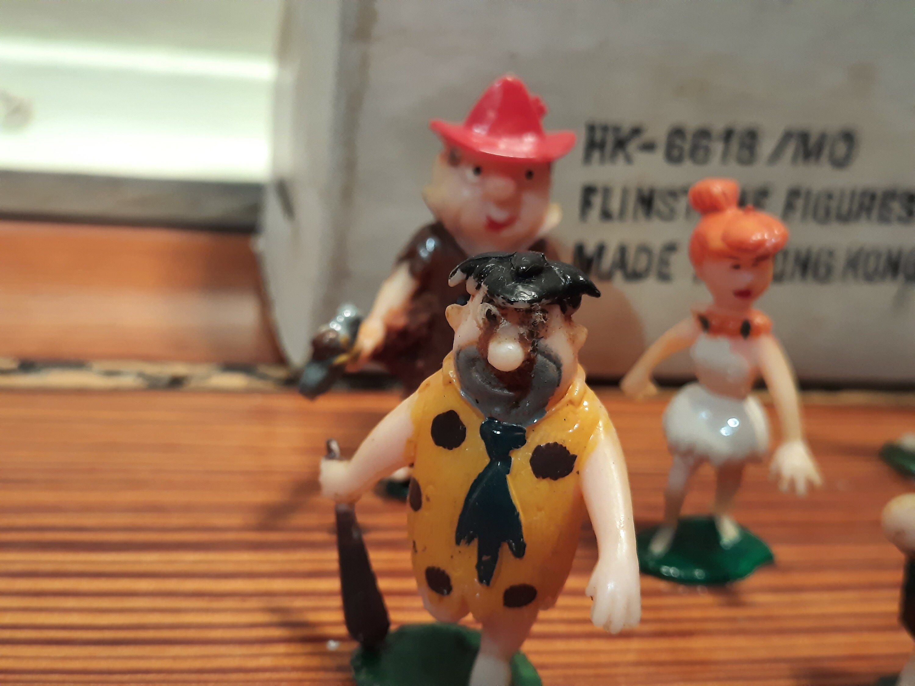 Vintage 1961 Miniature Set of Six "flintstones" Figures, Marx HK-6618 ...