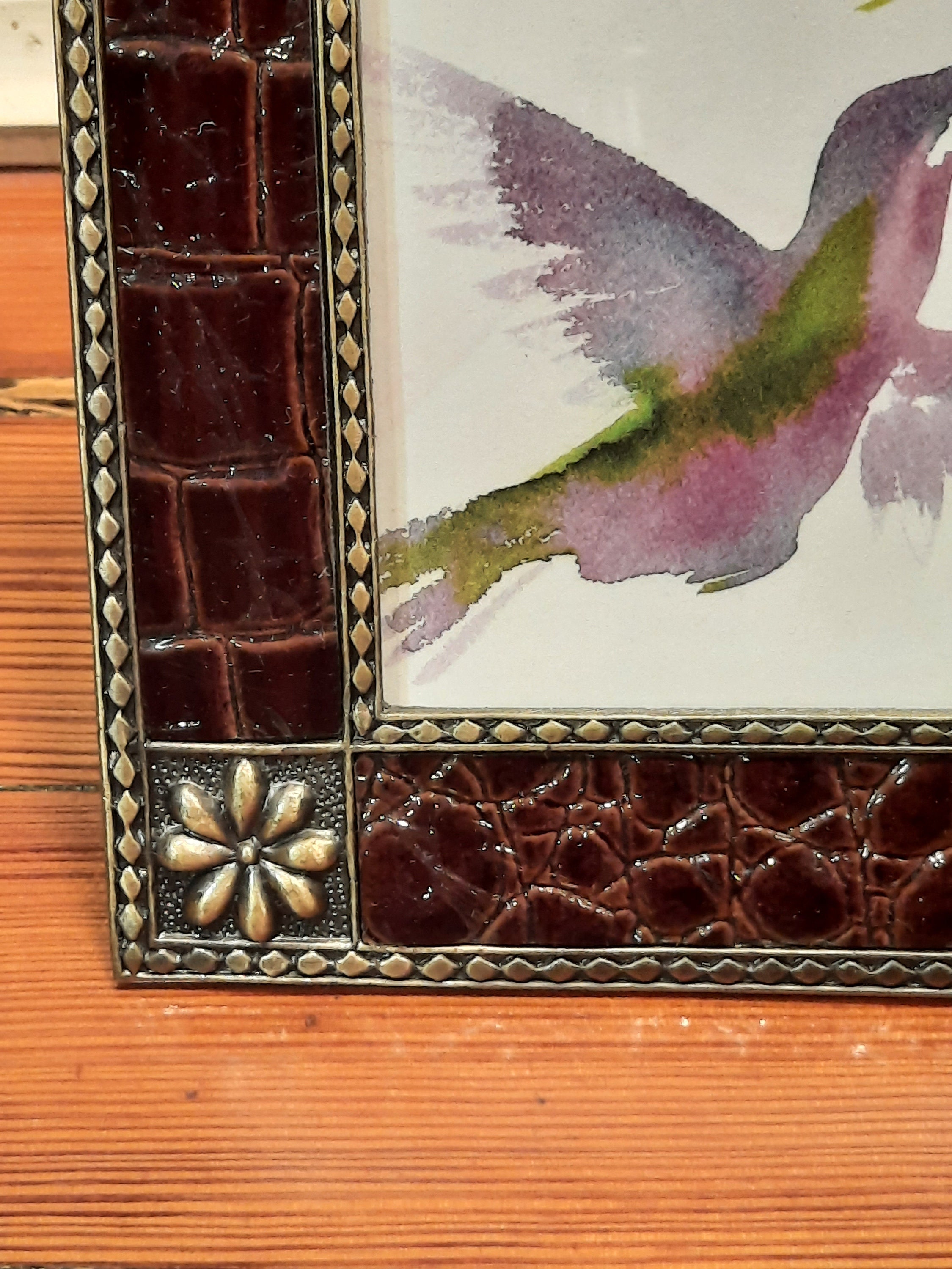 Vintage Retro Picture Frame 'four Corners' With Flower Motif, Circa ...