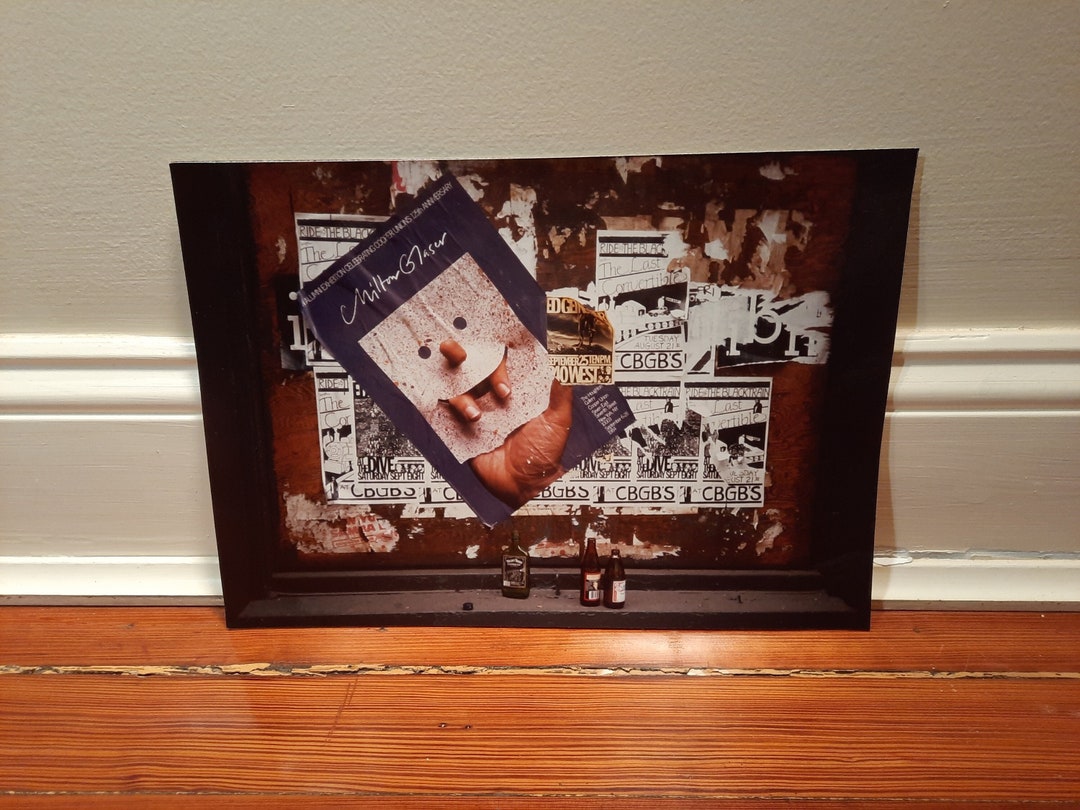 Vintage Color Photograph of a Montage of Cbgb's Concert Posters With a ...